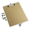 OfficeMate 9x12.5 Inches Recycled Wood Clipboard, Low Profile Clip ...