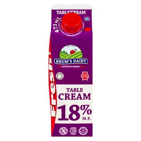 Brum's 18% M.F Table Cream ., 500 mL Carton - Walmart.ca