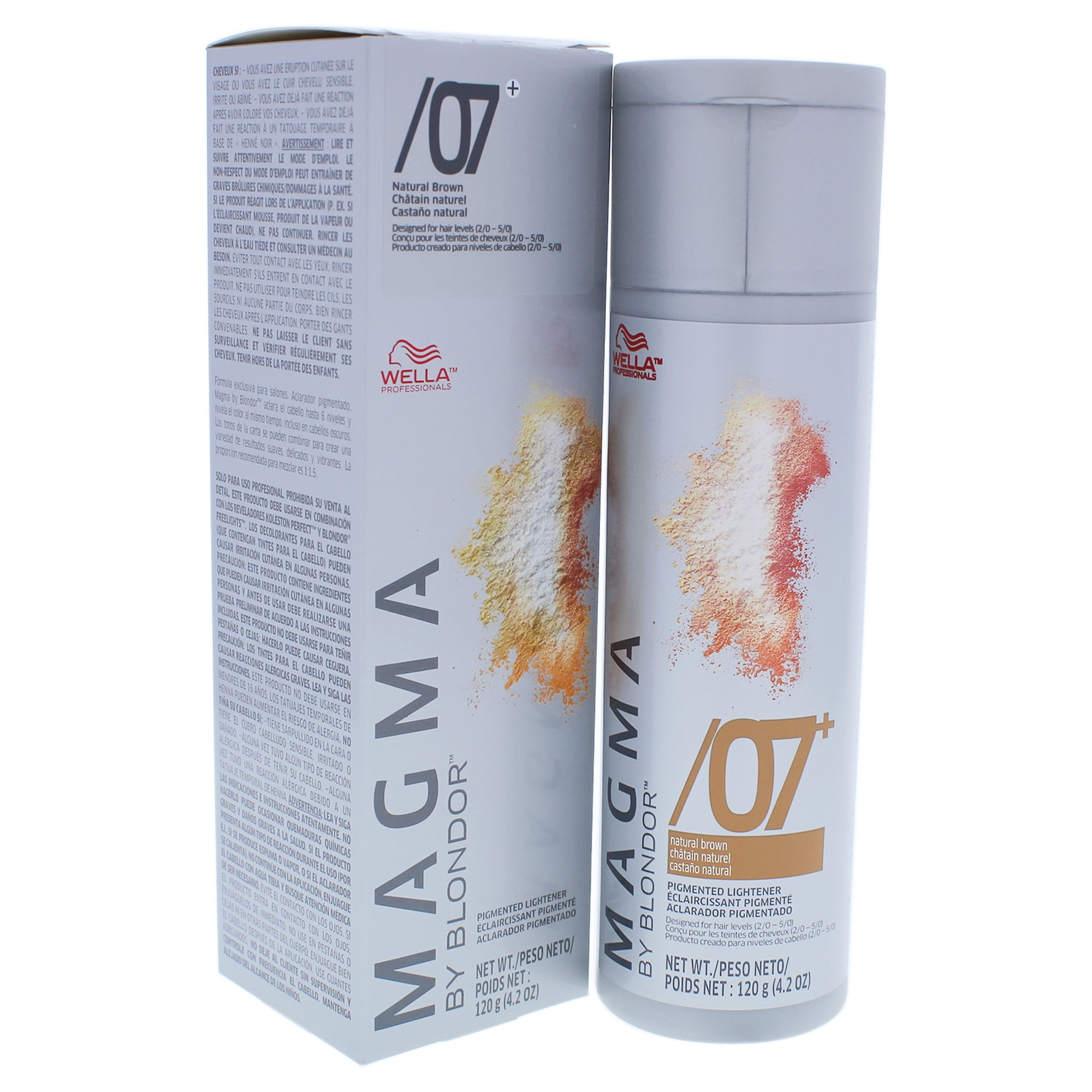 Magma by Blondor Pigmented Lightener - 07 Plus Natural Brown by Wella ...