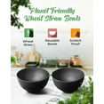 Walmart Wheat Straw Bowls - Set of 4, Unbreakable, Microwave ...
