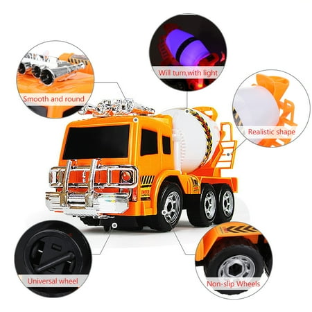 Rotatable Cement Mixing Bucket Electric Cement Mixer Toy Car with ...