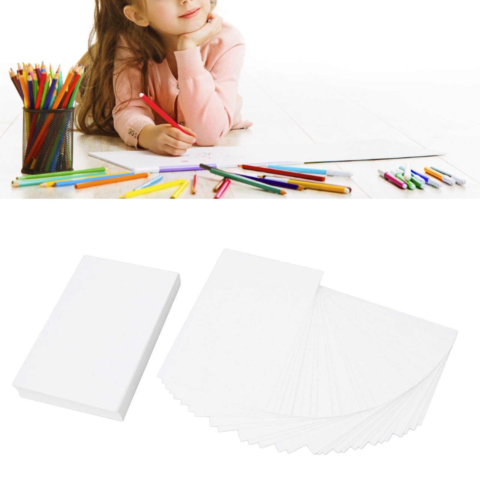 Click here for Zaqw Blank Cards  100pcs White Blank 4x6in Premium... prices