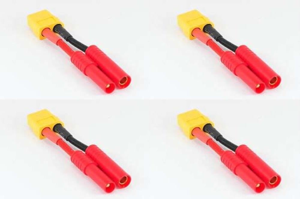4 x Quantity of Walkera V120D02S Male HXT 4mm to Male XT60 Battery ...