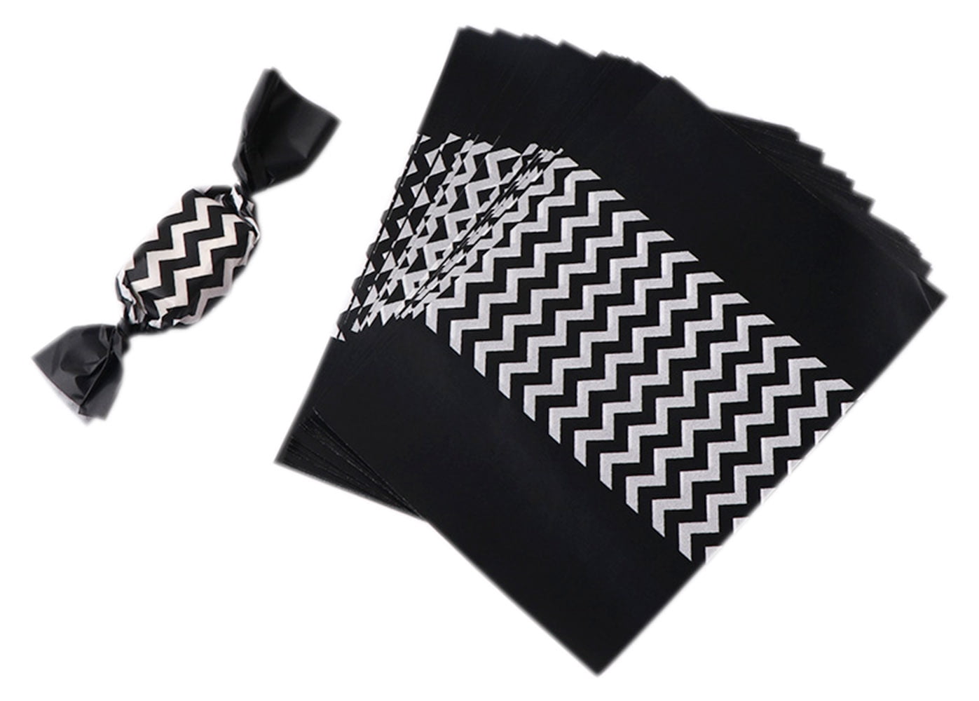 George & Jimmy Zigzag Waves 100 pieces Candy Wax Papers Caramel Candy ...