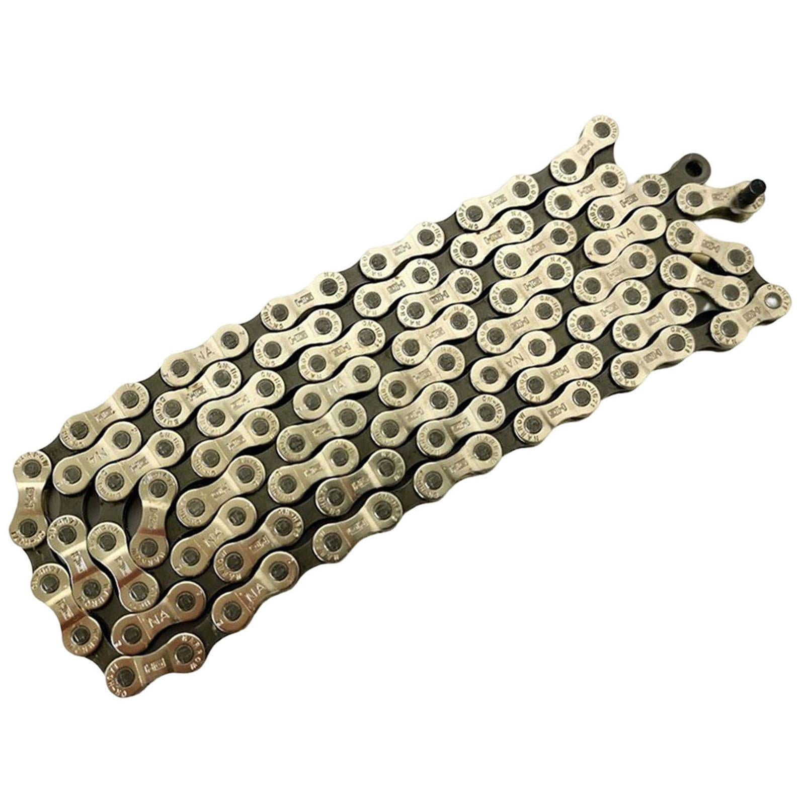 Chain, 112 Sections, 6/7/8 Speeds Universal Chain Connectors, Steel ...