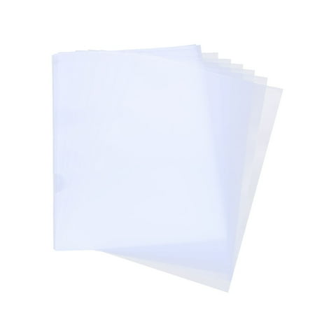 20pcs Office Document Folder Single Page Paper Folder L Shape Plastic ...