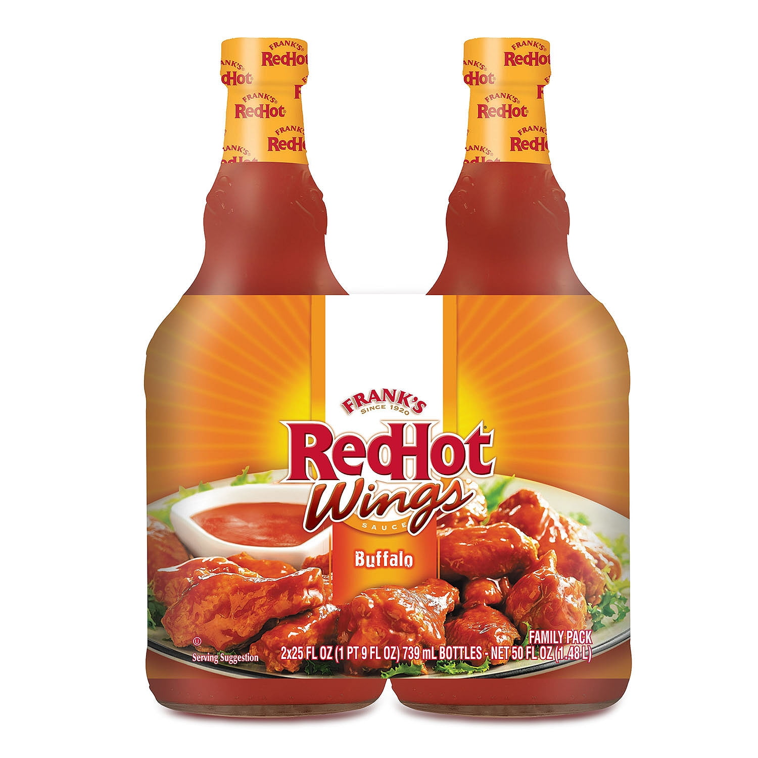 Frank's RedHot Buffalo Wings (25 fl. oz. bottle, 2 pk.) - Walmart.com