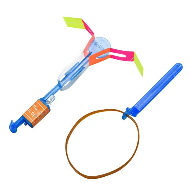 Flying Toy LED Light Arrow Elastic Slingshot Rocket Helicóptero ...