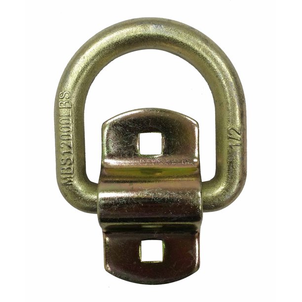 Set of 10 Bolt-on 1/2" Forged D-Rings for Trailer, Truck, Tie-down Ring ...