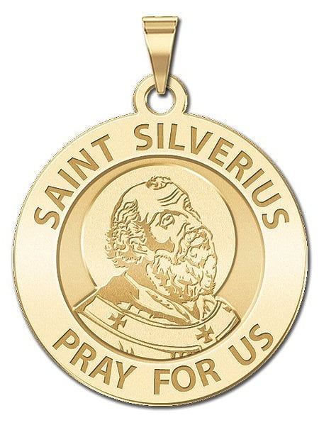 Pope Saint Silverius Religious Medal - 3/4 Inch Size of a Nickel -Solid ...