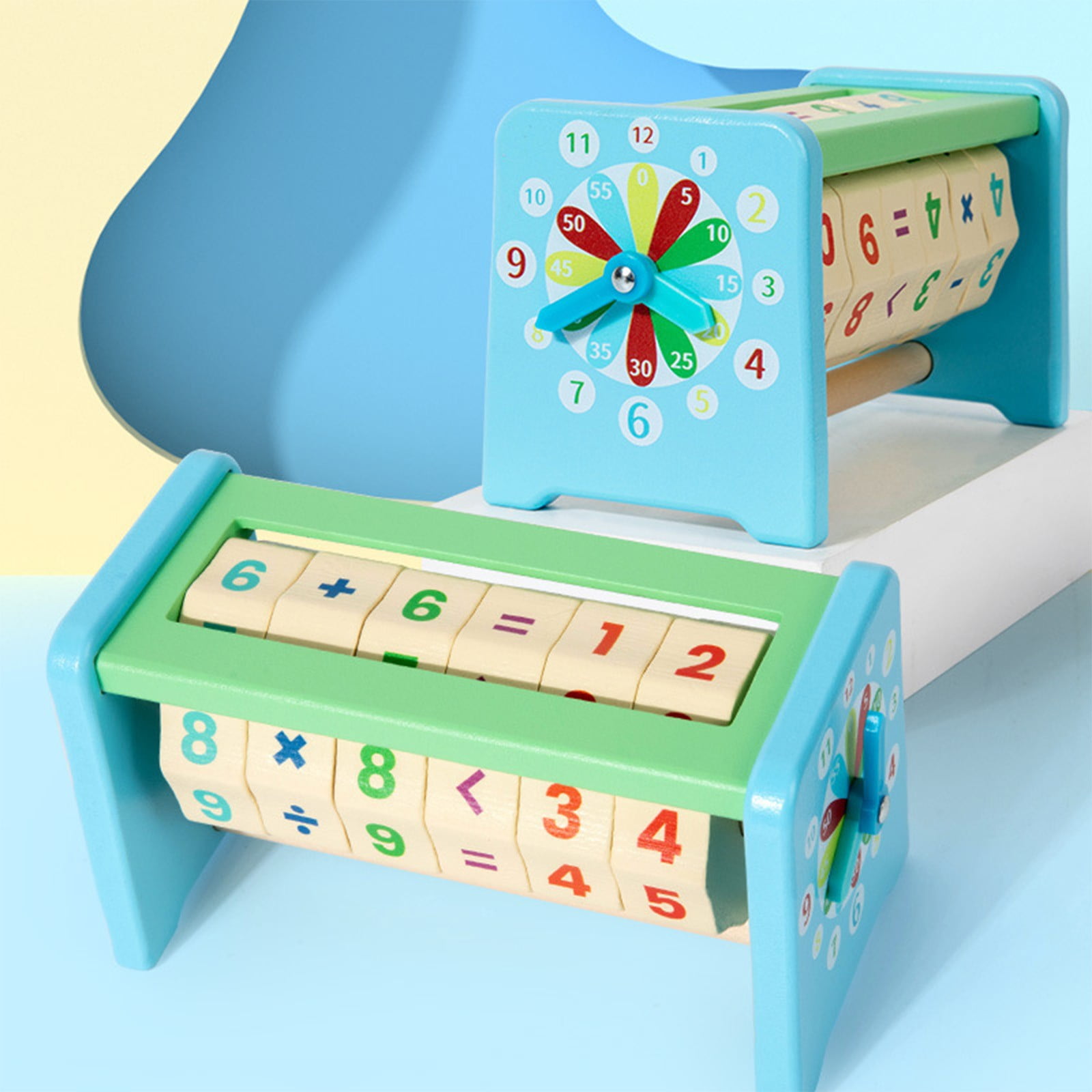 Click here for Unbranded Wooden Math Calculator Toy With Rotating... prices