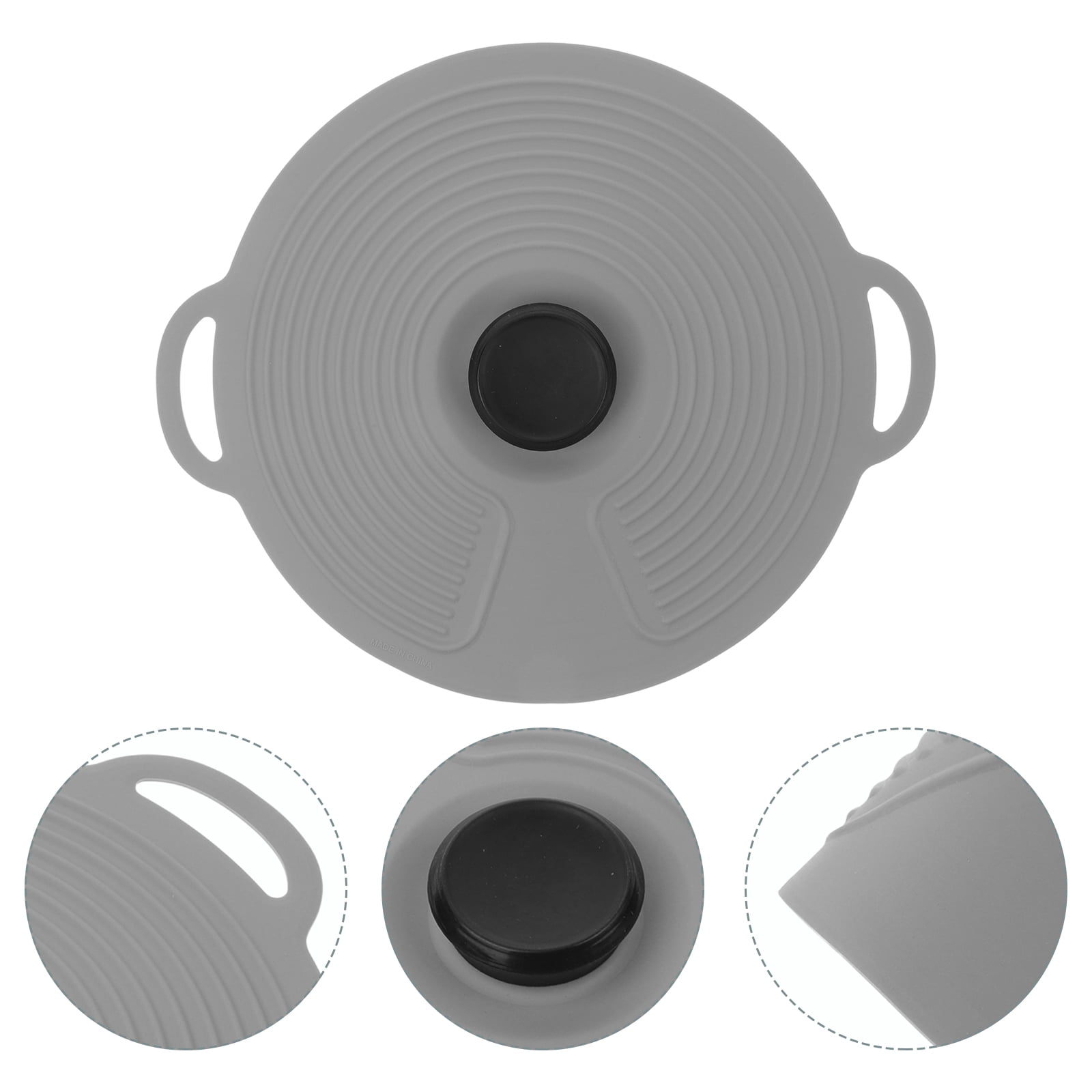 Click here for Healeep 1pc Grey Silicone Pan Lid Fresh Keeping Co... prices