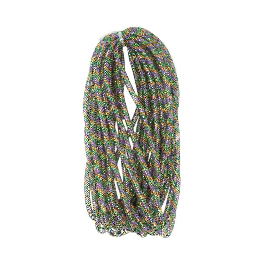 Mesh Tubing Deco Flex Ribbon, Mardi Gras, 8mm, 15-Yard - Walmart.com