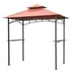 Sunjoy Soft Top Grill Gazebo with Terra Cotta Canopy and LED Lights ...