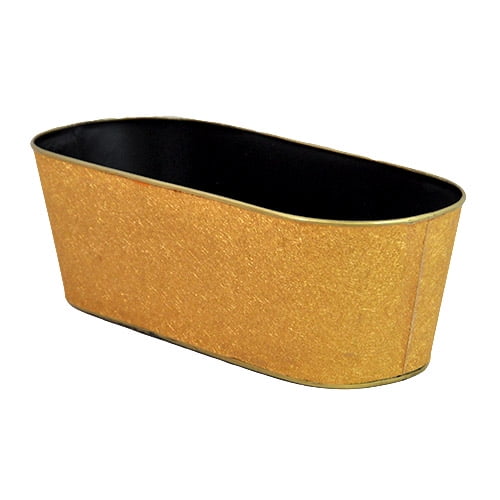 Oblong Metal Container - Gold Foil 13in - Walmart.com