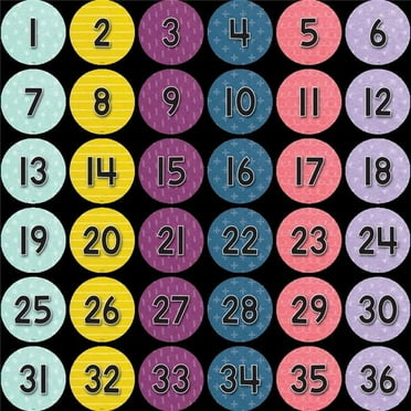 Teacher Created Resources Spot On Numbers 1-36 Floor Markers, 4 ...