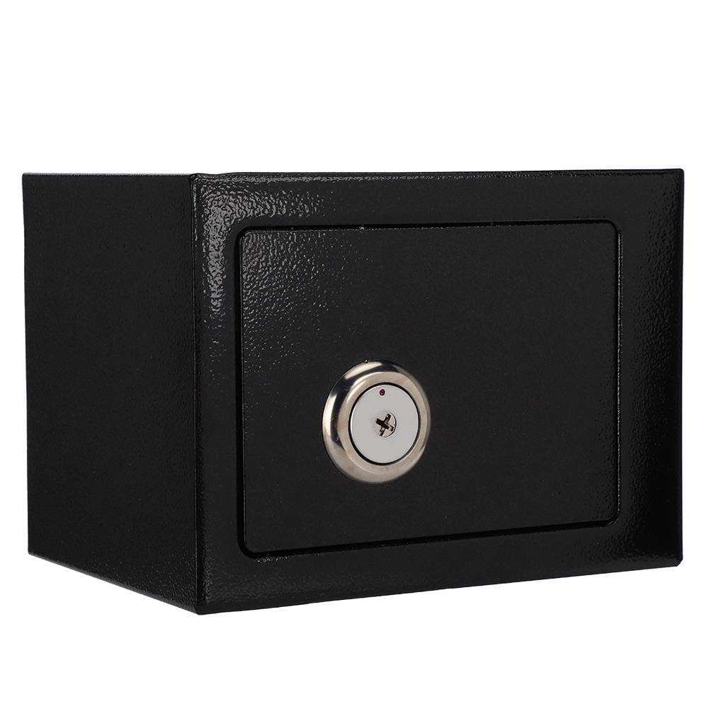TOPINCN Steel Safe Box, Sturdy Key Operated High Security Safe Lock Box ...