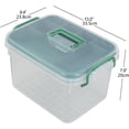 1 pack of transparent storage box container, home first aid kit ...