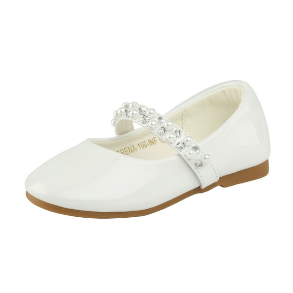 Girls' White Dress Shoes