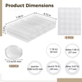 100 Pcs Clear Plastic Coin Capsules Set, Including Foam Gaskets ...