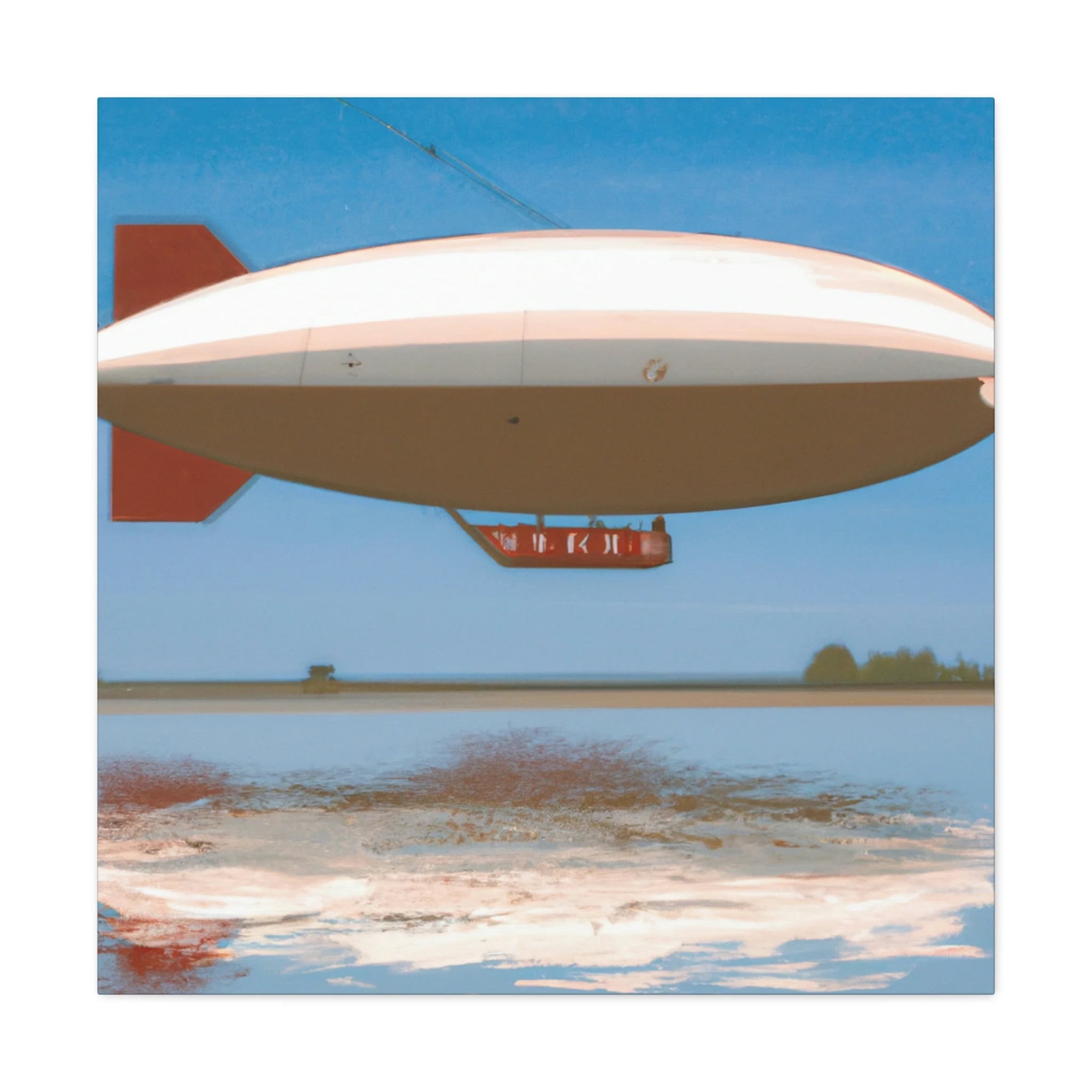 The Blimp In Minimalism - Canvas - Walmart.com