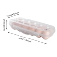 Reusable Egg Carton With Lid 18/12 Grid Stackable Fridge Egg Holder ...