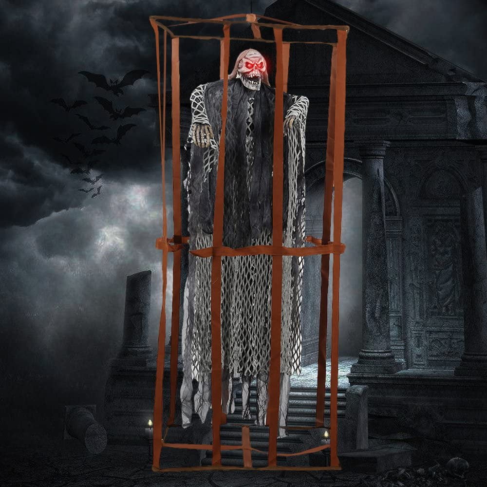 Prison Style Halloween Decorations Hanging Ghost Prop Skeleton | Touch ...