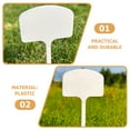 50Pcs Plastic Plant Markers T Shaped Plant Labels Gardening Plants Tags ...