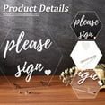 Acrylic Place Cards Clear Plastic Escort Blank Plates Tiles Name ...