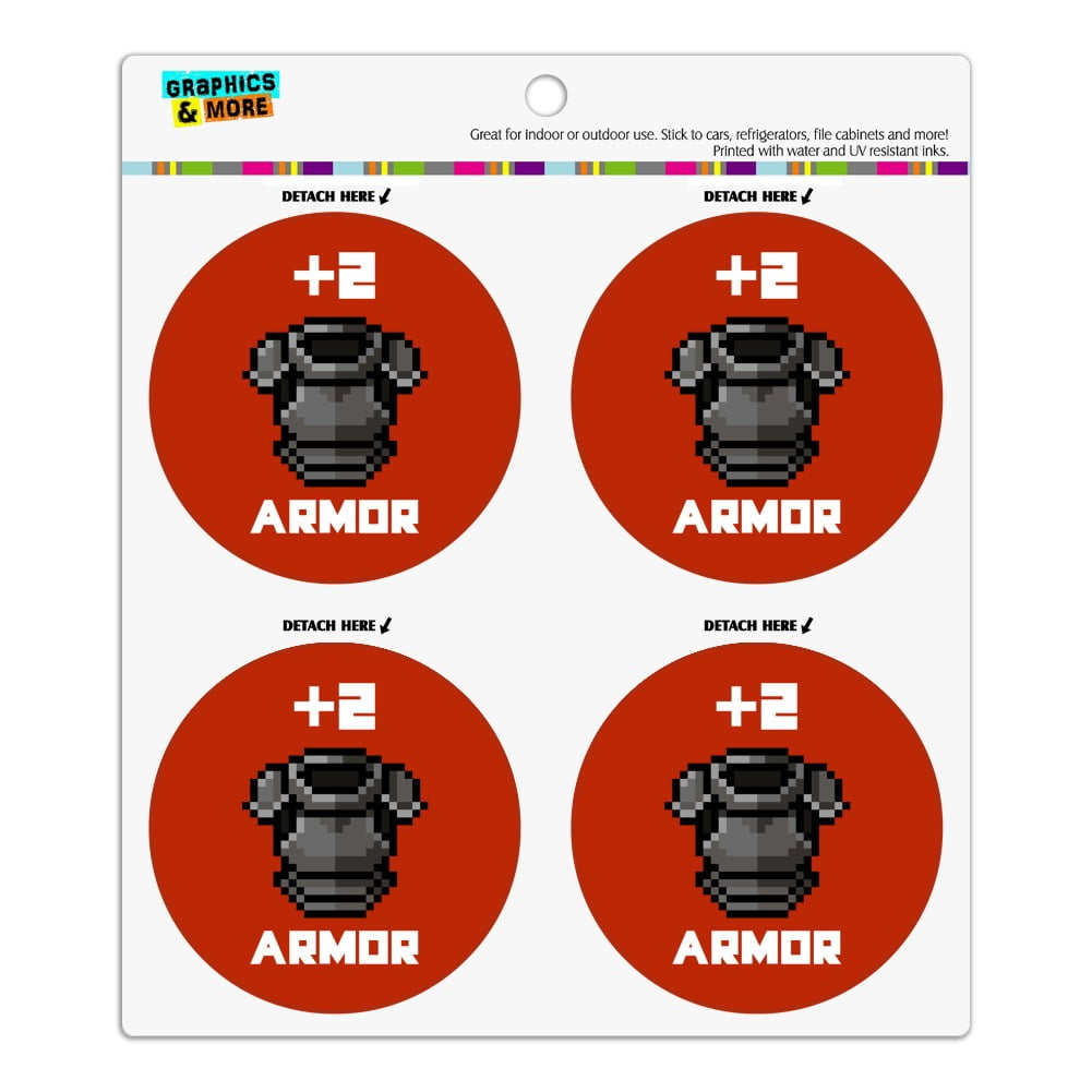 8-Bit Pixel Retro Plus Two Armor Gamer Game Refrigerator Fridge Locker ...