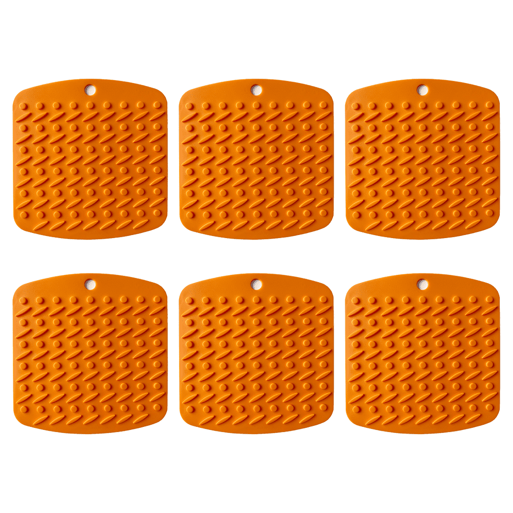 Click here for Reiche 6 Pack Silicone Trivet Mat Hot Pot Holder D... prices
