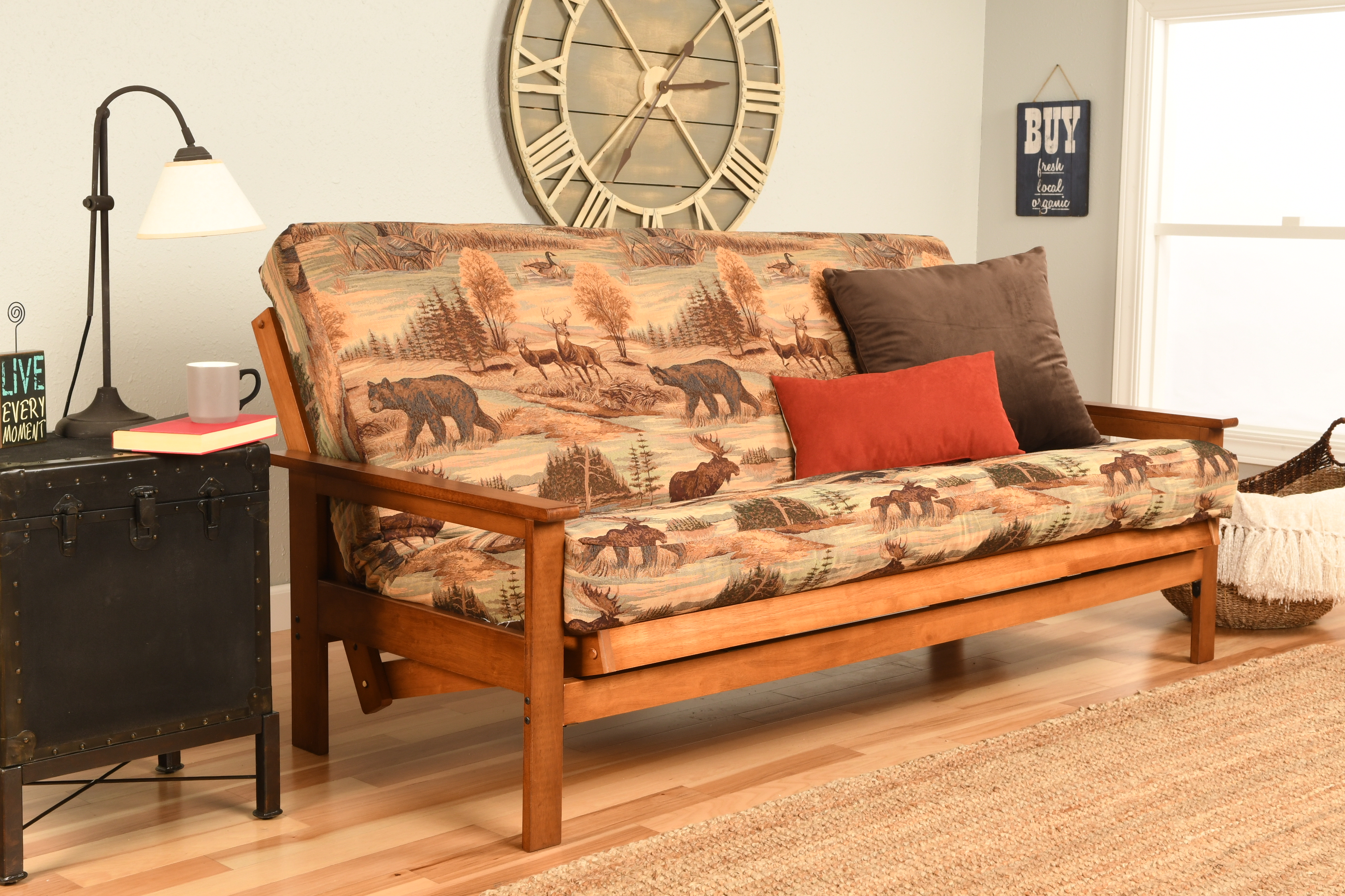 Albany Futon in Barbados Finish, Multiple Colors - Walmart.com