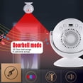 PIR Motion Sensor Alarm, Welcome Standard Doorbell, 90dB Siren,Remote ...