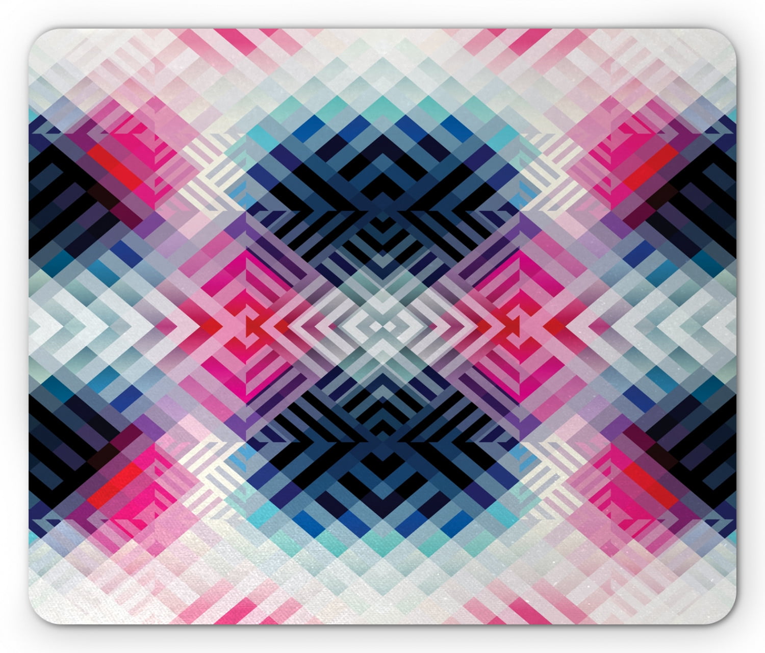 Abstract Mouse Pad, Fractal Lines with Diagonal Geometric Angled ...