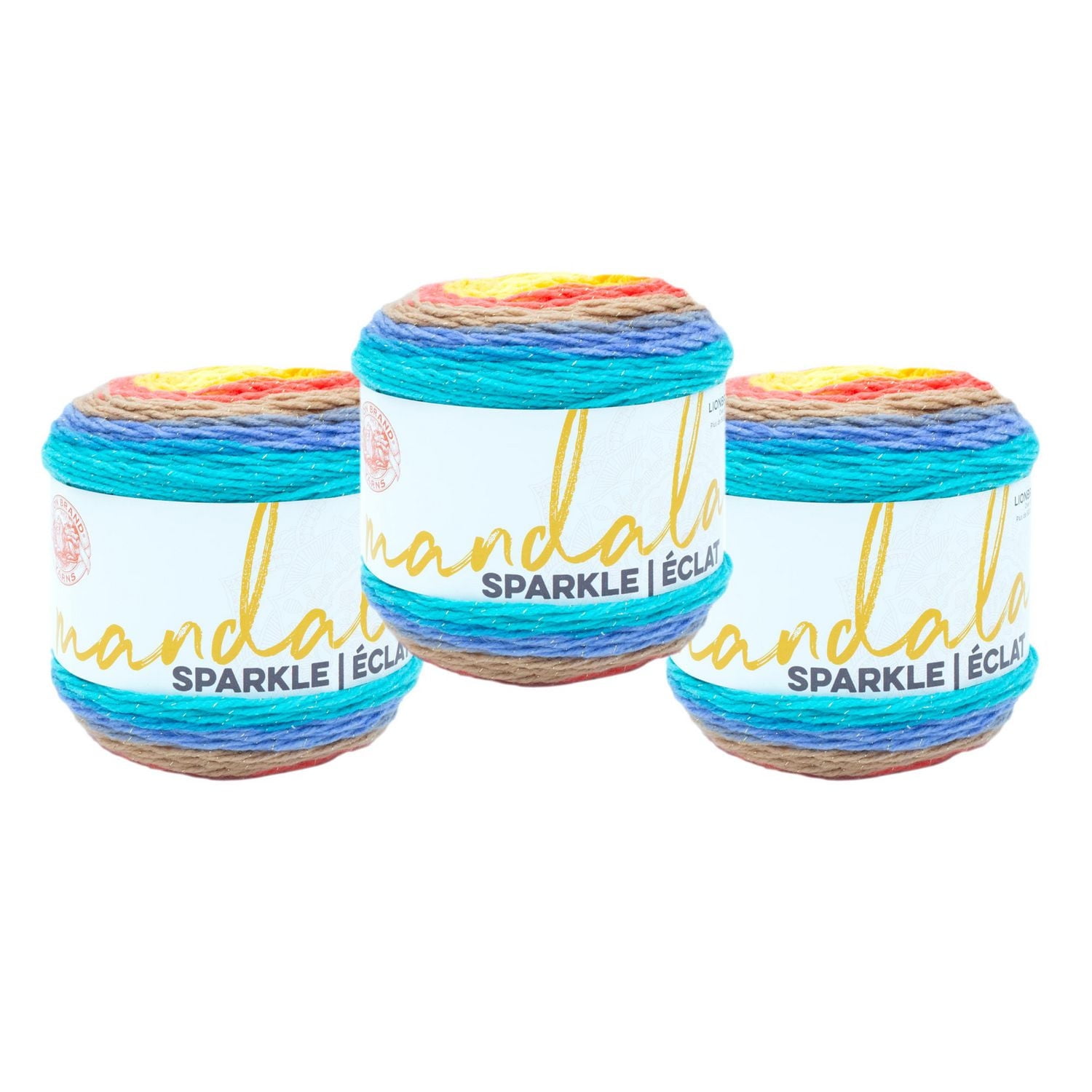 Click here for Lion Brand Mandala Sparkle Yarn #3 Light/Dk Yarn 1... prices