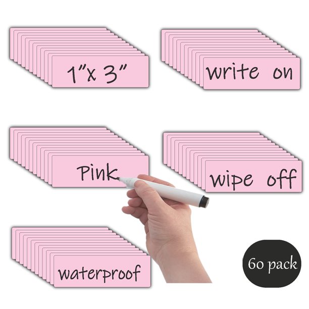 Magnetic Dry Erase Magnets Labels(1x3",Pack of 60),Organizing Schedules ...