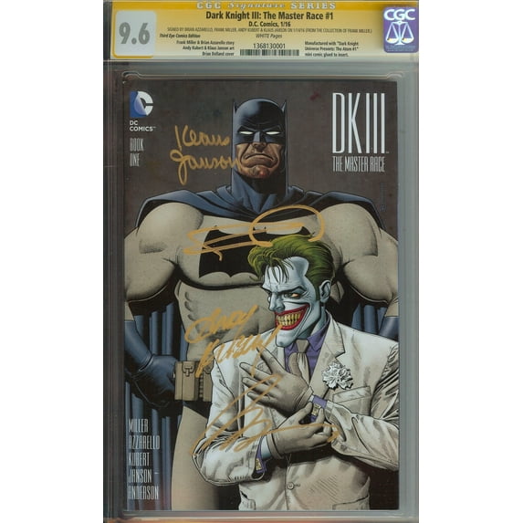 Dark Knight III: The Master Race #1 - CGC 9.6 Comic Book - Walmart.com