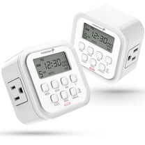 Intermatic EJ600 120 Volt Indoor Digital Astro In-Wall Timer, White ...