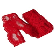 Wyla Red Ruffled Lace Trim 90 feet - Walmart.com