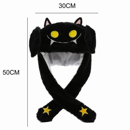 Movable Ears Hat Funny Plush Hat Earflaps Movable Ears Hat For ...