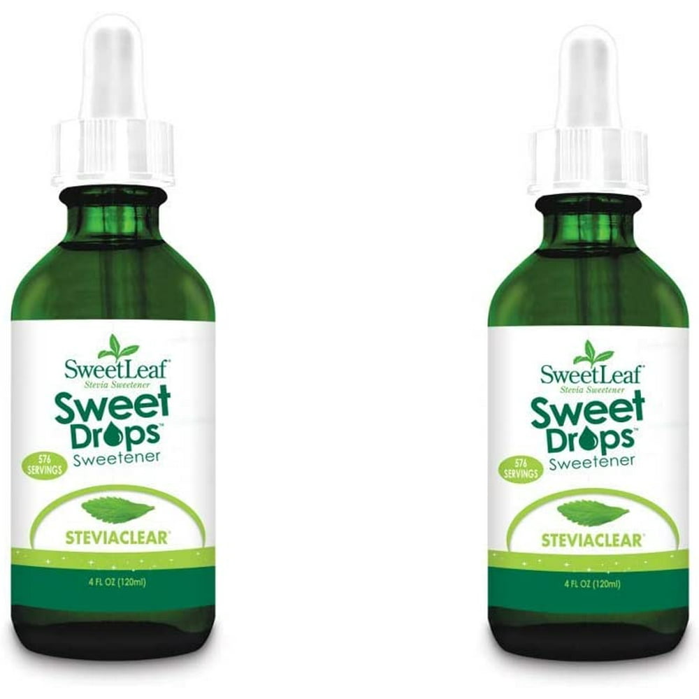SweetLeaf Sweet Drops Liquid Stevia Sweetener, SteviaClear, 4 Ounce ...