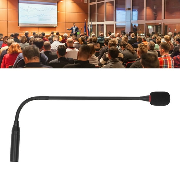 Gooseneck Microphone, 16.5 Inch Flexible Desktop Gooseneck Microphone ...