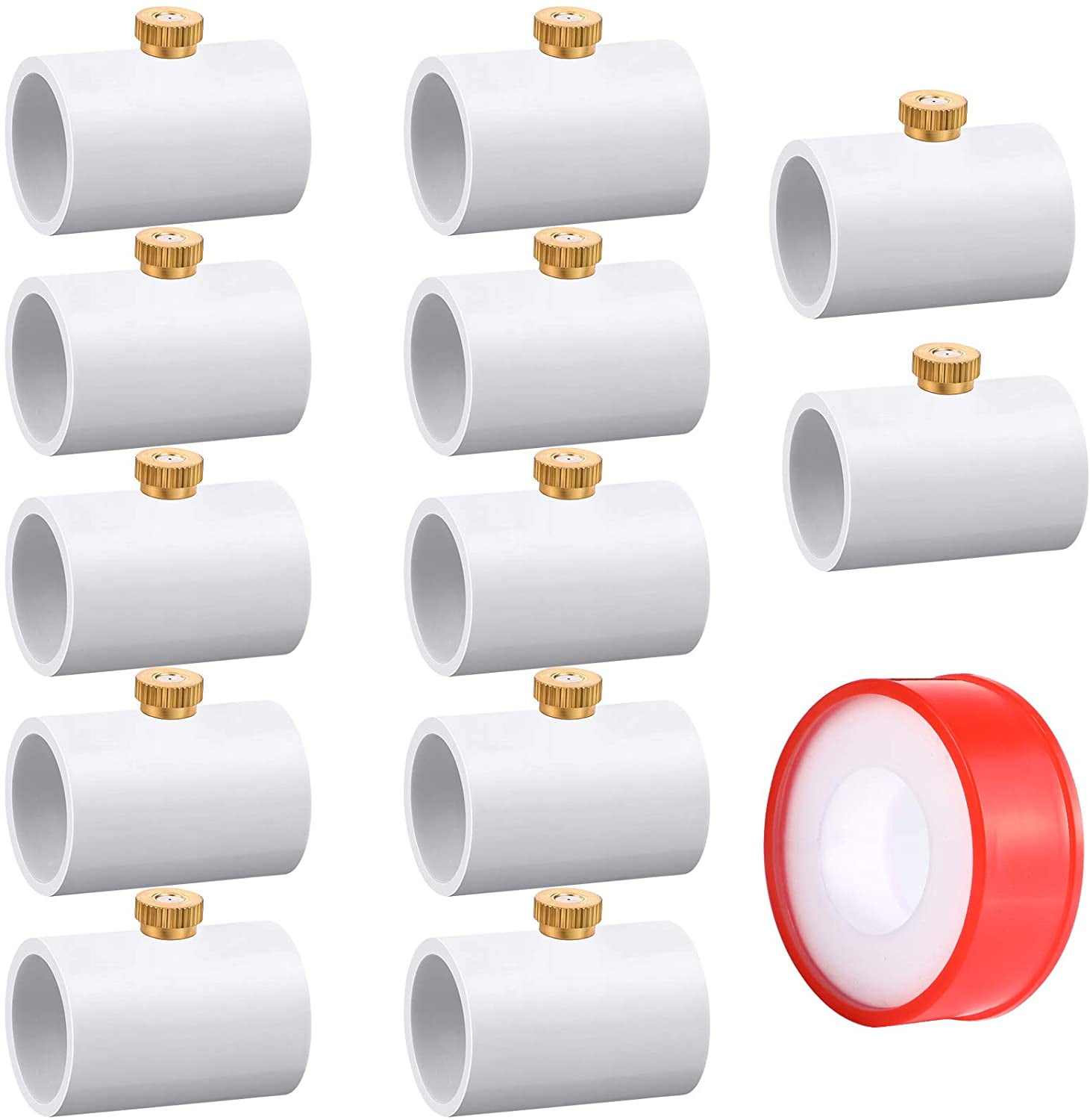 SUZH Honoson PVC Coupling Splitter 1/2 Inch PVC Split Section Coupling ...