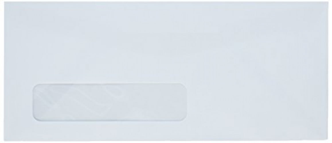 #10 White Left Window Envelopes - Size 4 1/8 X 9 1/2 - 24lb. - 100 ...