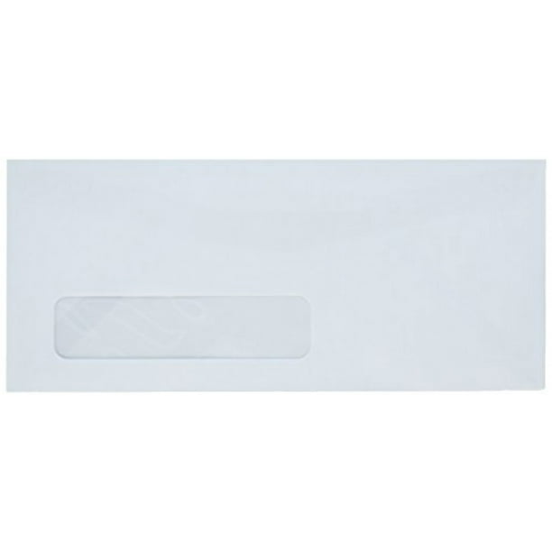 #10 White Left Window Envelopes - Size 4 1/8 X 9 1/2 - 24lb. - 100 ...