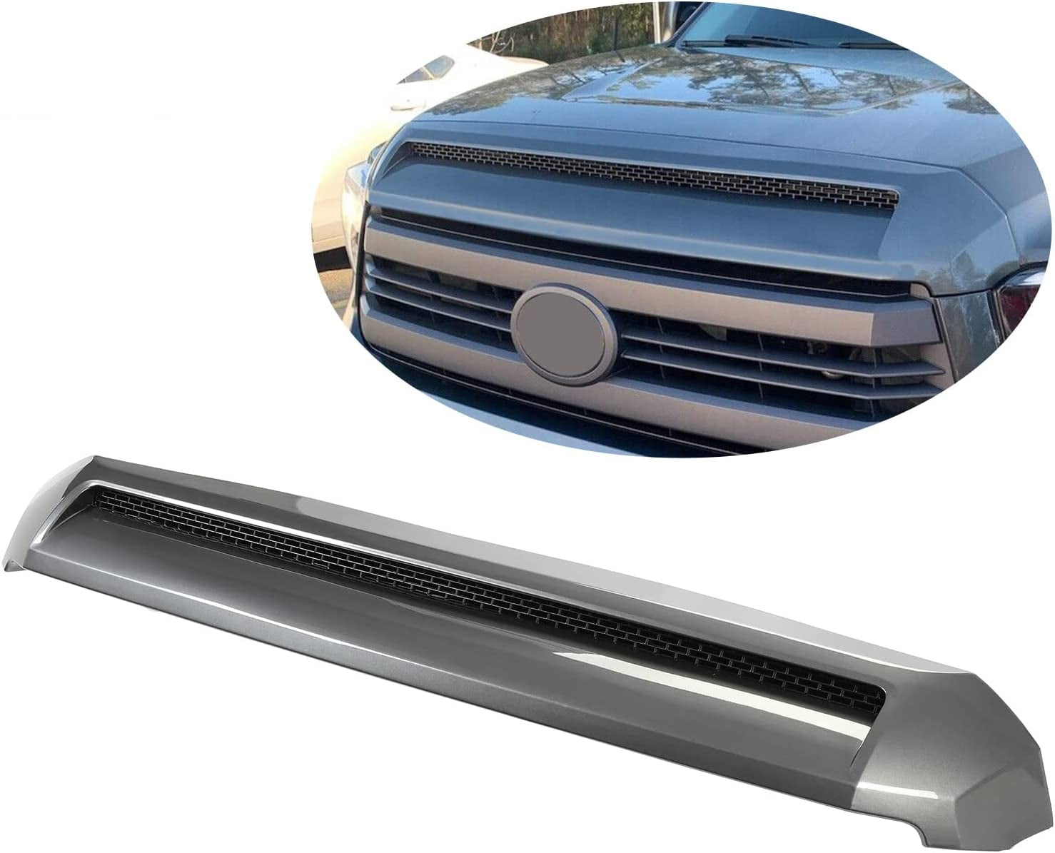 Gmc Sierra Front Upper Hood Bulge Molding GLOSSY BLACK FOR 2022 2023 ...