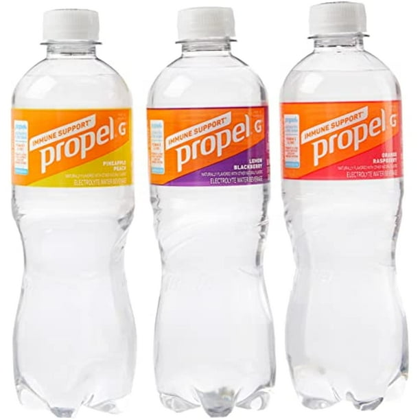 Propel Immune Support With Vitamin C + Zinc, 3 Flavor Variety Pack, 16 ...