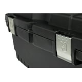 HART 26" Toolbox, Resin Tool Storage and Organization, Black with Blue ...