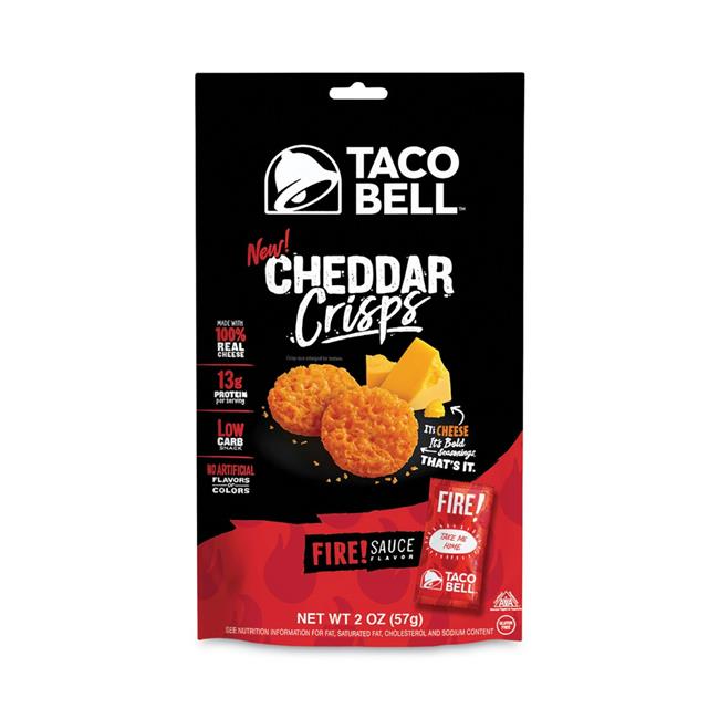 Yum! Brands Cheddar Crisps Mild Sauce Flavor 2 oz Bag 9/Box 43816 ...