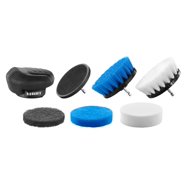 HART 4-Volt Rechargeable Power Compact Scrubber, Medium Bristle ...